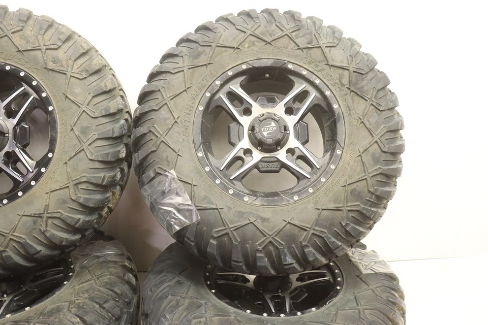 TUSK 14X7 Wheels W/ Tires 30X10R14 Rims Polaris RZR XP 1000 4x156 51973 ...