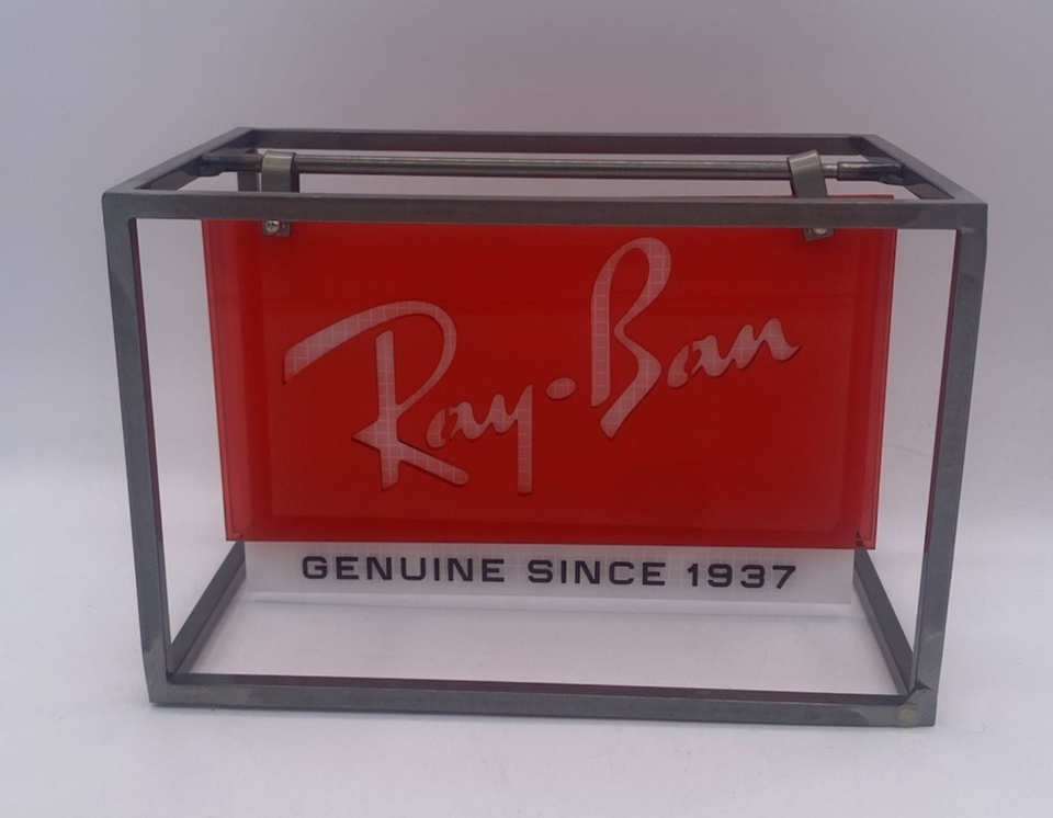 RAY-BAN genuine since 1937 Double Sided Metal/Plexi Counter Display ...