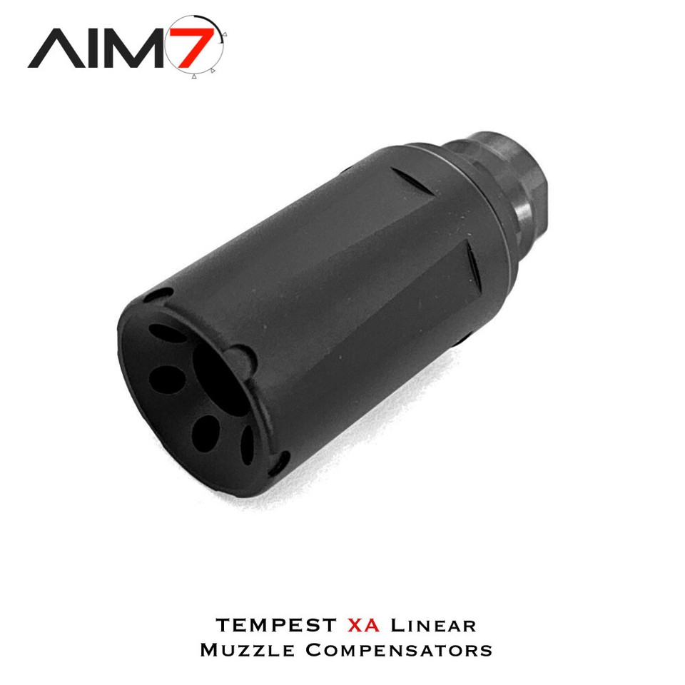 AIM7 TEMPEST Linear Muzzle Comp with Breek Arms Muzzle Brake 2BO 223 ...