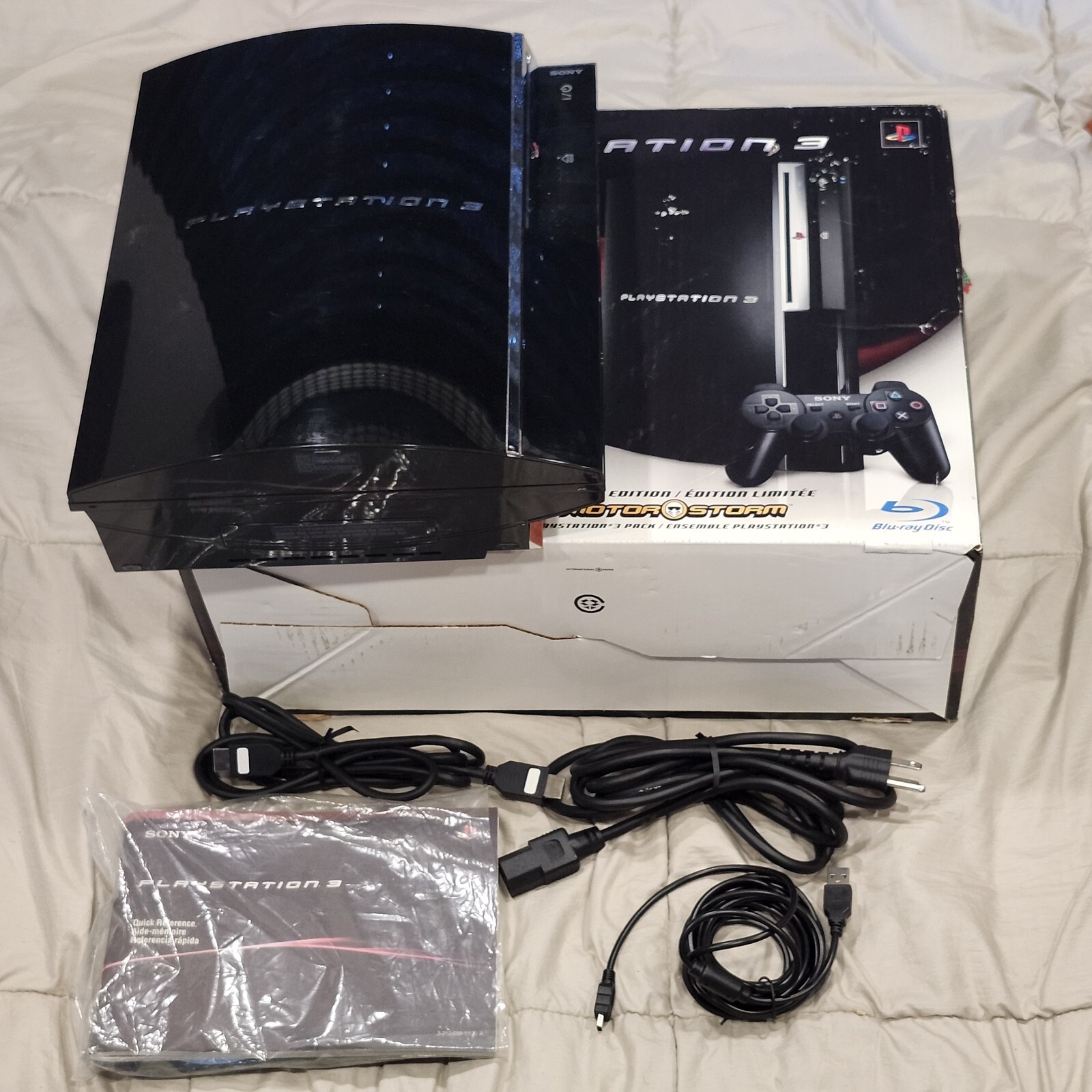 Sony PlayStation 3 80GB Console Backwards Compatible CECHE01 PS3 PS2 ...