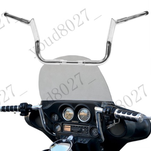 Fit Harley Street Electra Glide Meathook Bars Handlebar Chrome 10 inch ...