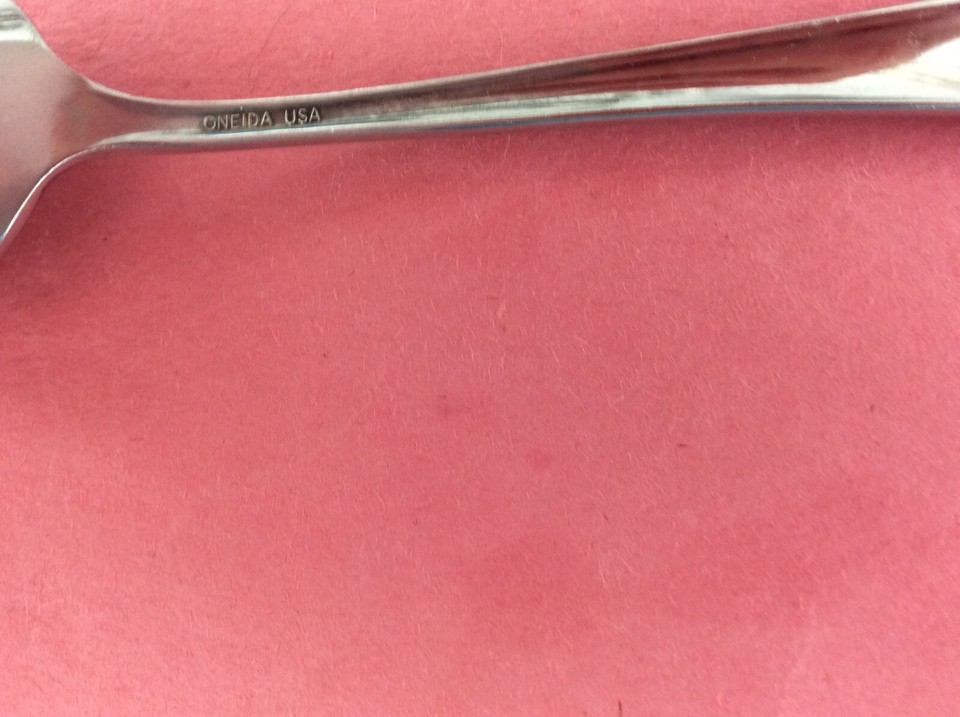 4 Oneida USA NEEDLEPOINT / BEADED ARTISTRY Stainless Teaspoons | eBay