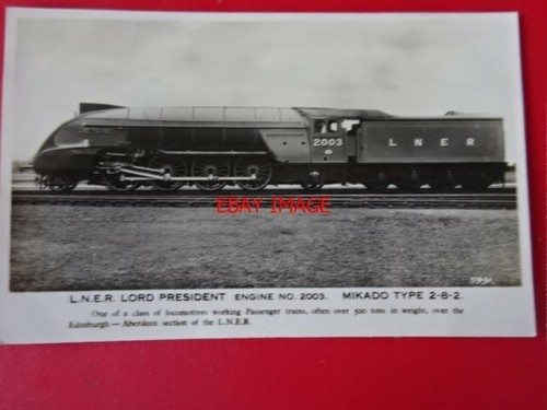 PHOTO LNER CLASS P2 LOCO NO 2003 LORD PRESIDENT | eBay