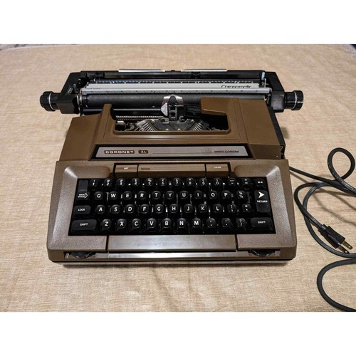 Smith-Corona Coronet XL Brown Electric Typewriter (tested, Working) | eBay