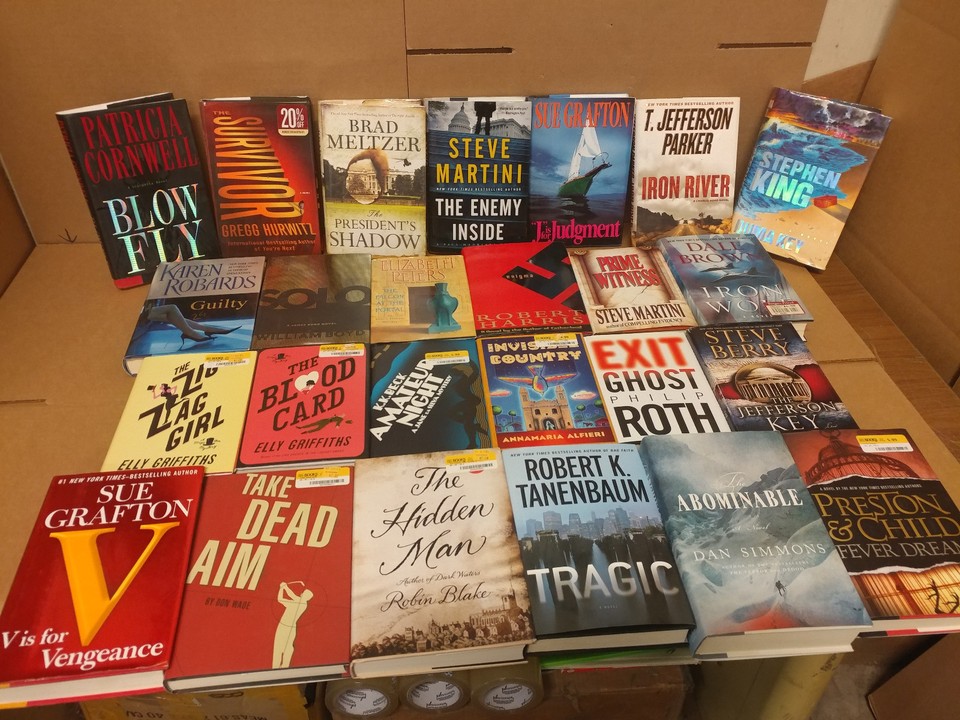 Lot of 10 Mystery Suspense Thriller Crime Murder Detective Hardcover HB ...