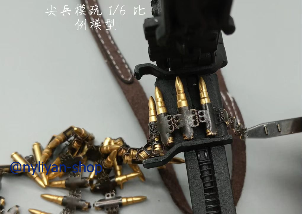 MOETOYS P005 1/6 WWII German MG42 MG34 Metal Machine Bullets Chain For ...