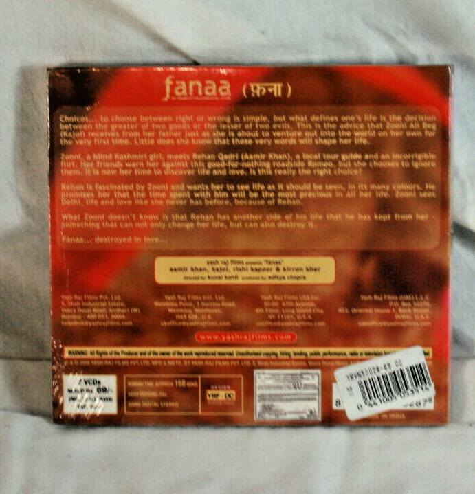 Khan, Amir : Fanaa: Bollywood VCD | eBay