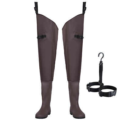 2-Ply PVC/Nylon Hip Wader Lightweight Hip Boot w/Boot Hanger for ...
