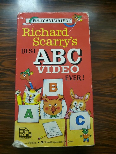 Richard Scarry's Best ABC Video Ever, 1989 Fully Animated Closed ...
