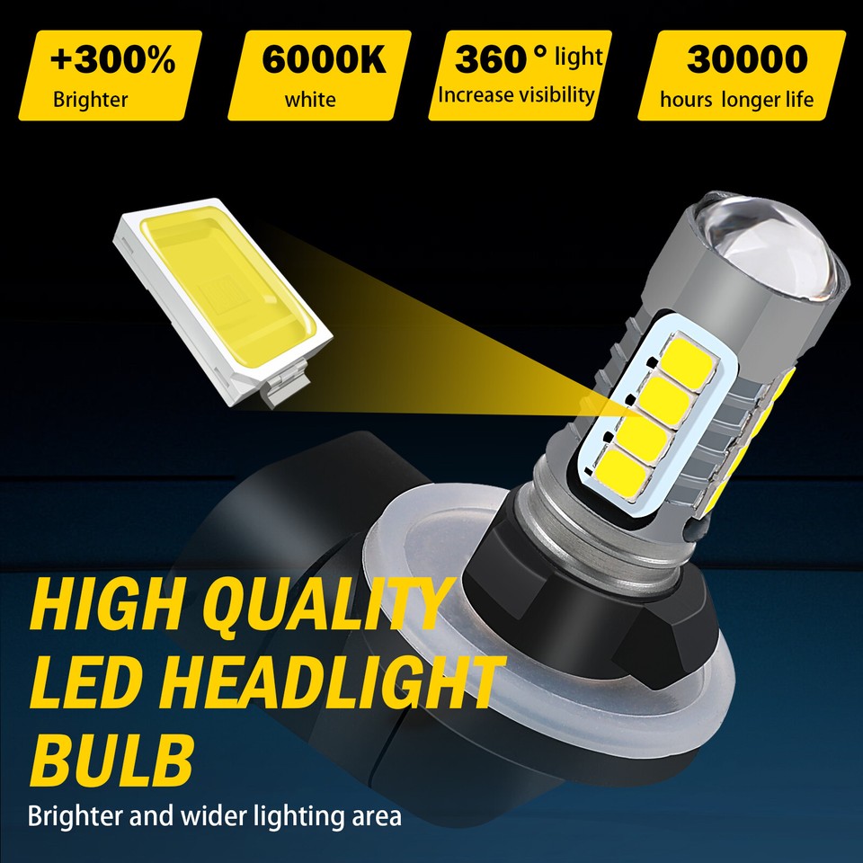 High Power 270W Super White Headlight LED Light Bulbs for Polaris ...