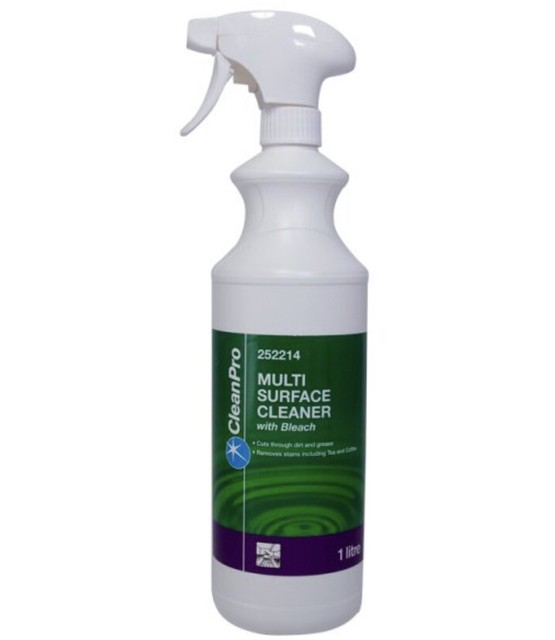 Clean Pro Multi Surface Cleaner With Bleach 1 Litre X 6 Bottle's 190838 ...