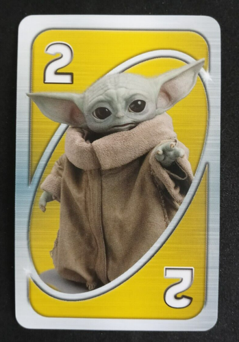 2021 Star Wars The Mandalorian Uno Card Yellow Grogu #2 | eBay