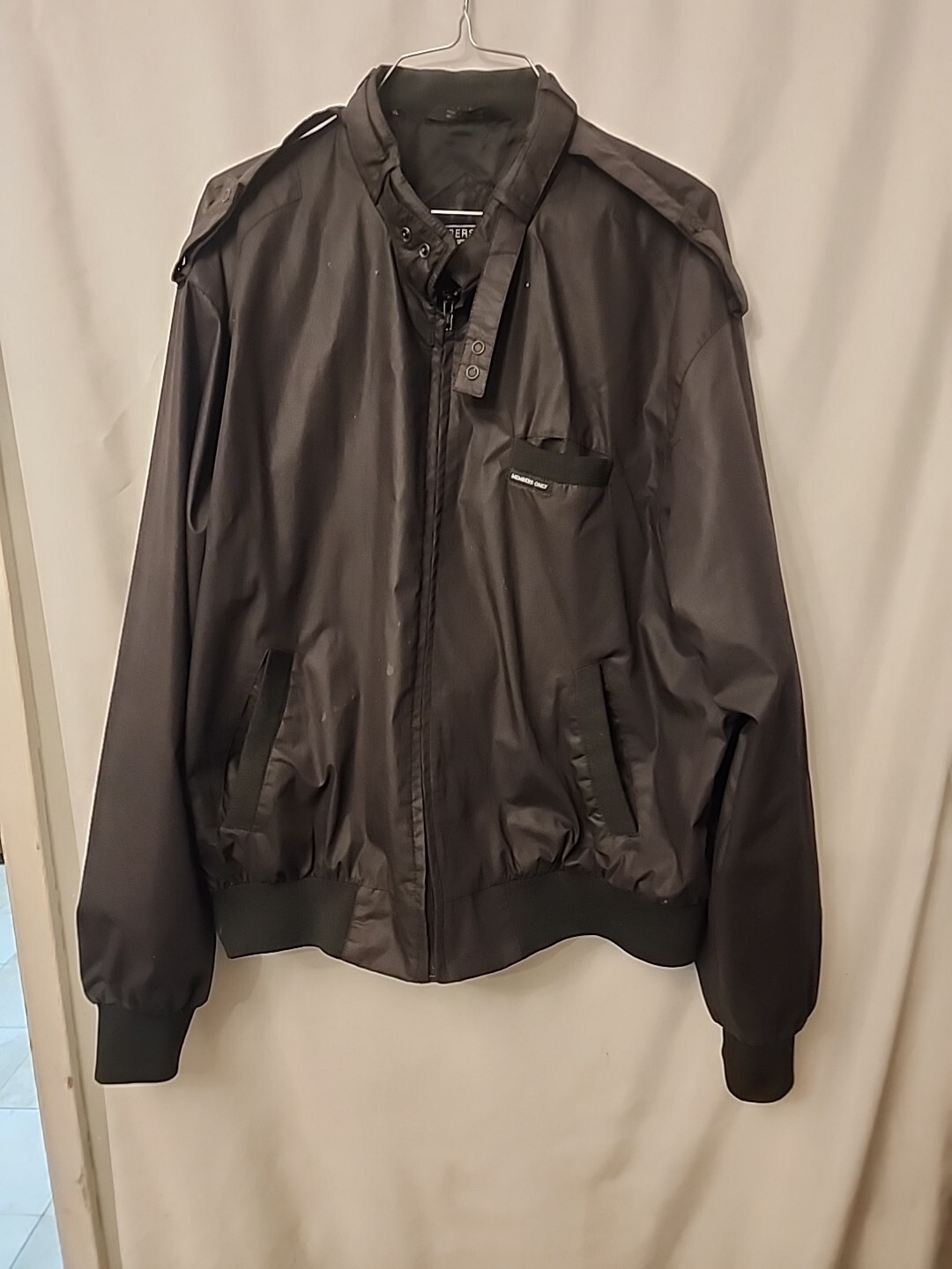 Original Vintage Blck Members Only Jacket XL - Gem