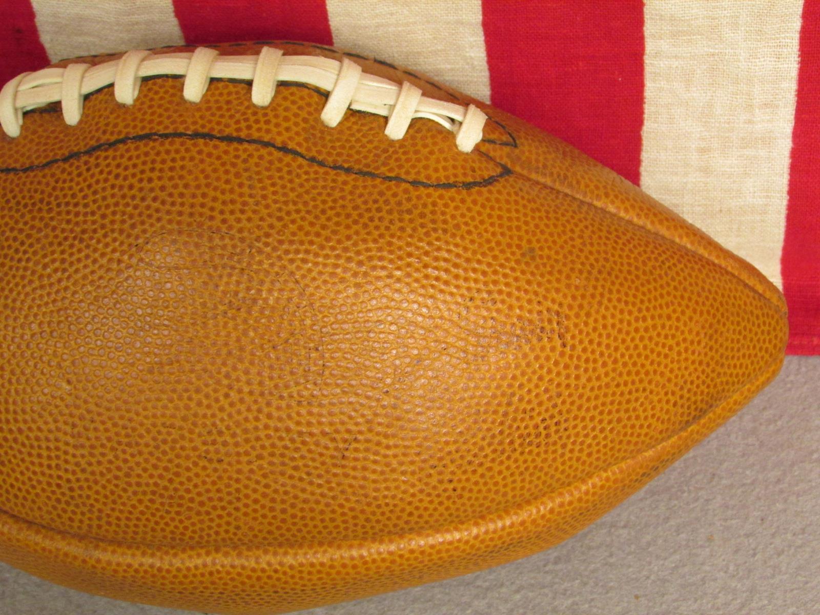 Vintage 1930s Leather Football with Laces Great Display! NOS Spalding ...
