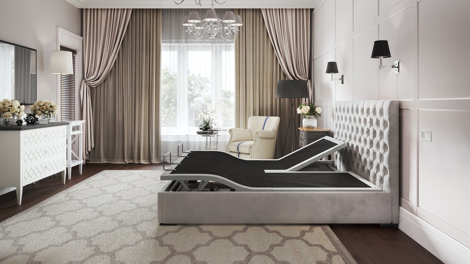 BTX5 Split Top Queen Adjustable Bed Base With Head and Foot Position ...