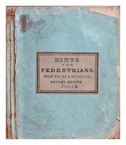 WATSON, GEORGE BOTT CHURCHILL. Medicus Hints for Pedestrains by Medicus ...