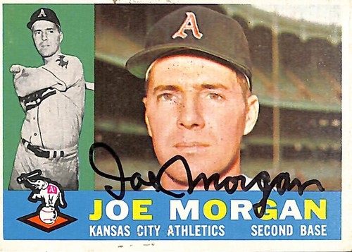 1960 TOPPS #229 Joe Morgan Kansas City Athletics Signed/Auto Card ...