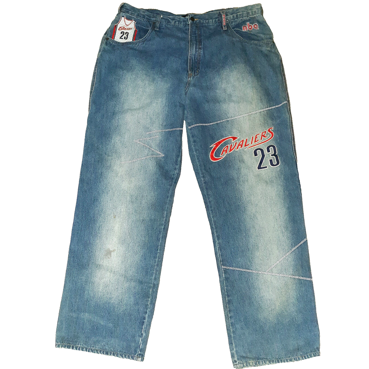 NBA UNK Cavaliers Y2K Jeans Lebron James W42 x L35 Baggy NBA UNK Cavaliers Y2K Jeans Lebron James W42 x L35 Baggy
