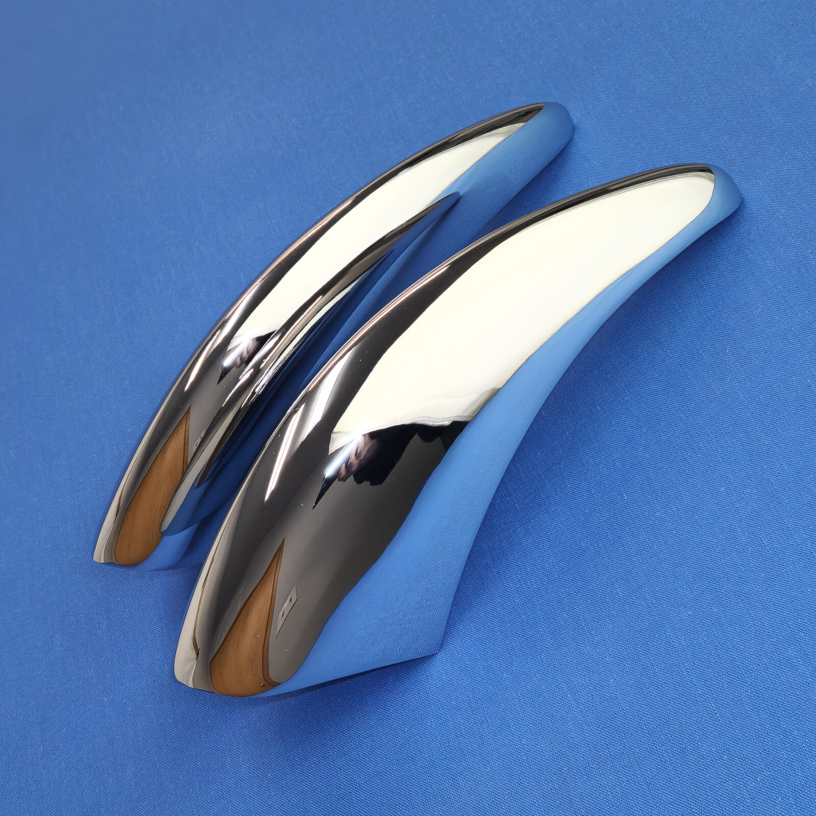 1958-1960 Corvette Rear Lower Bumperettes 3739351 3739352 Re-chromed ...