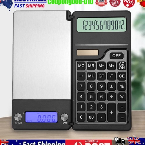 2 In 1 Folding Calculator & Electronic Scales with Tray Weighing High ...
