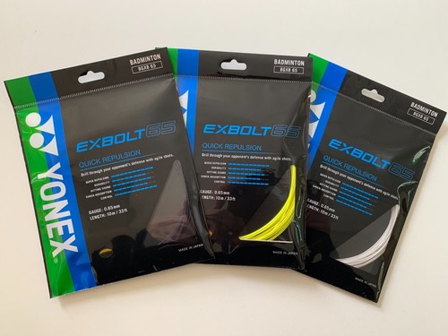 YONEX badminton string pack - EXBOLT 65 - one pack (10M) - 3 colours ...