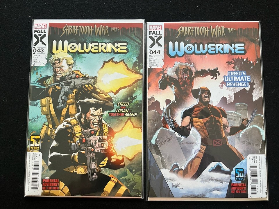 Wolverine LOT 41-44 Sabretooth War Comic Book Lot Marvel Comics NM+ | eBay