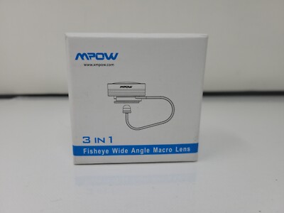 Mpow 3in1 Clip Fisheye Wide Angle Macro Lens-Camera Lens for Smart ...