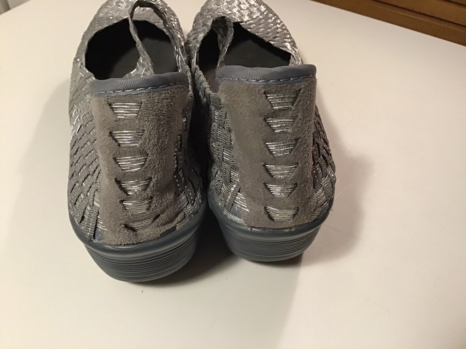 Bernie Mev. New York Lulia Silver Mary Jane Women's Silver Wedge Shoes ...