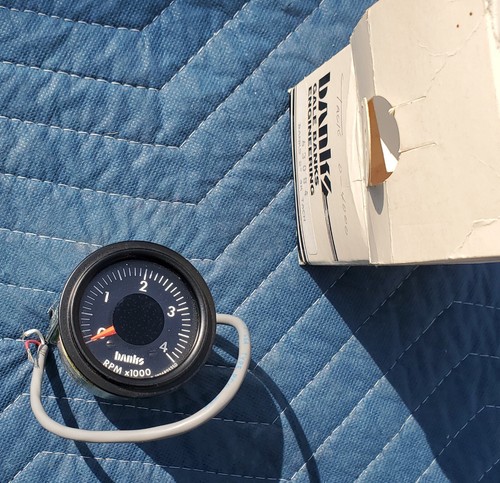 LOOK 70s 80s NOS Banks Tachometer Tach Gauge 2 1/8" Turbo Diesel ...