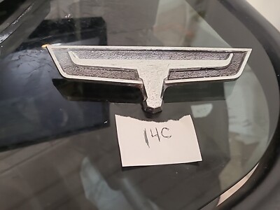 1966 67 FORD RANCHERO TAIL GATE BULL EMBLEM OEM C6DB-6642514 FOMOCO | eBay