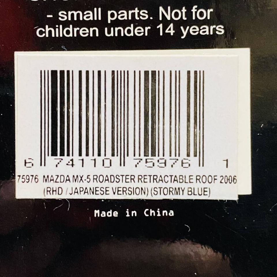 1/18 AUTOart Mazda MX-5 Roadster Retractable Roof 2006 Stormy Blue w ...