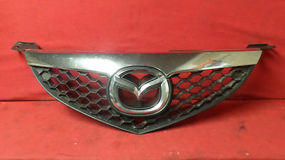 2007 - 2009 MAZDA 3 FRONT RADIATOR GRILLE GRILL & CHROME & EMBLEM OEM ...