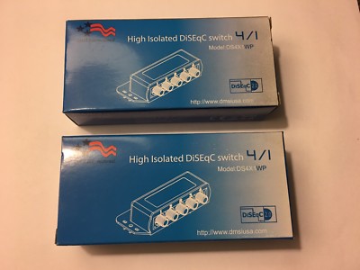 Lot Of 2: DISEqC Switches, 4 LNBs In, 1 Output, Protocol 2.0, Model ...