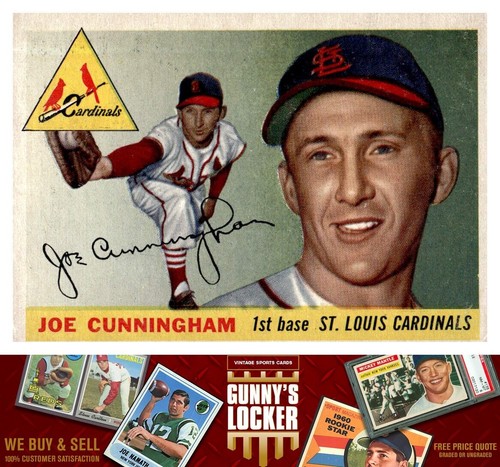1955 Topps Joe Cunningham 37 St. Louis Cardinals | eBay