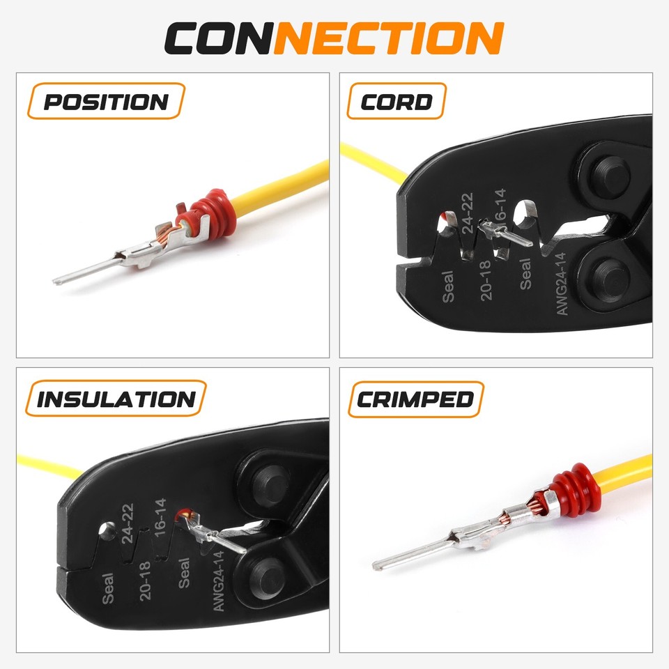 Weather Pack Crimper Tools for Delphi APTIV Packard,Metri-Pack Sealed ...