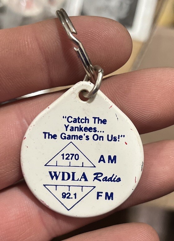 Vintage New York Yankees Keychain - WDLA RADIO | eBay