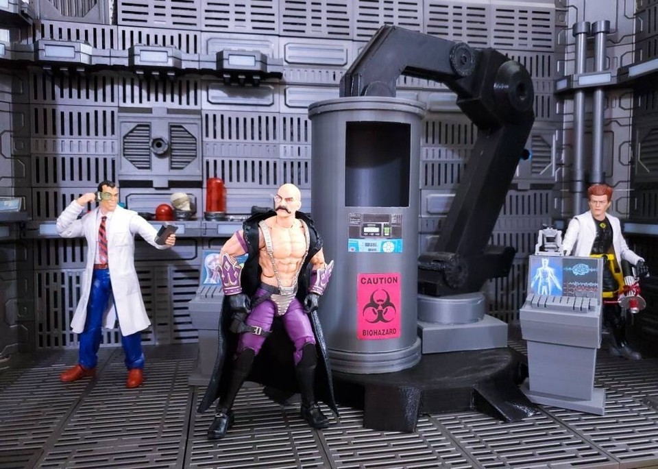 Custom 1:12 Laboratory Cryo Chamber Diorama Set for 6" GI JOE Marvel ...