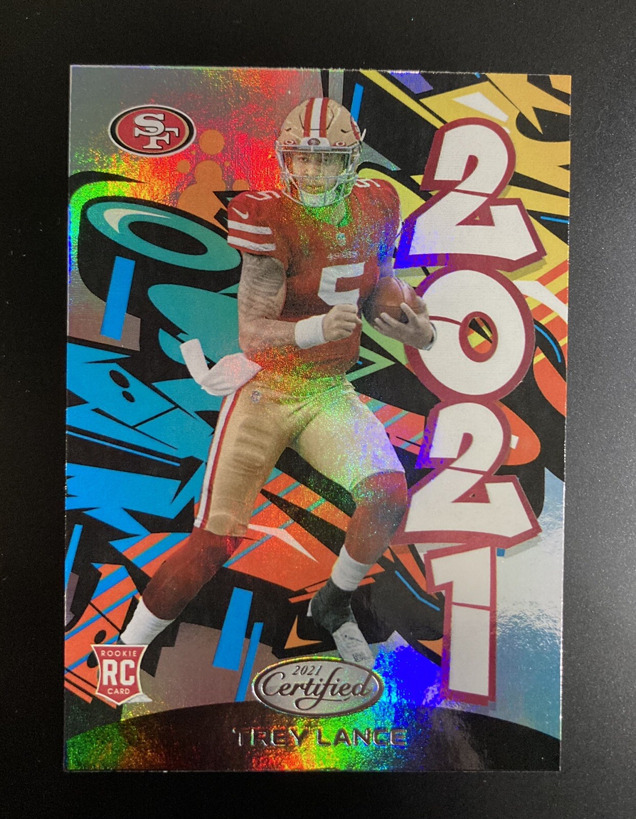 2021 Panini Certified Football Trey Lance Graffiti Holo SF 49ers #2021 ...