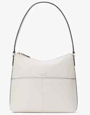 Kate Spade Bailey Parchment White Leather Shoulder Bag K4650 Purse $359 ...