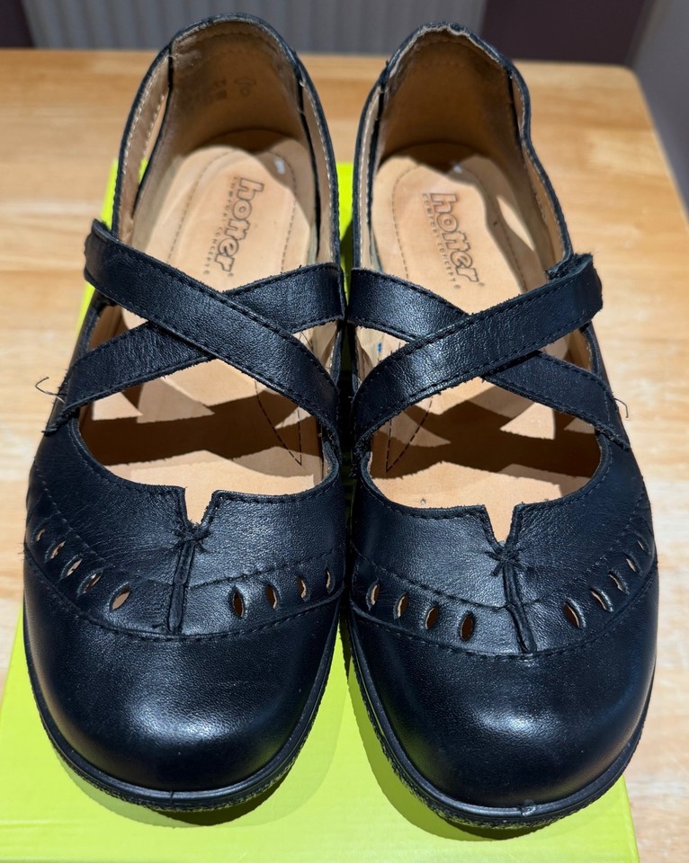 Hotter Lulu Lulux Women's Shoes UK Size 6 Leather in Black (Boxed ...