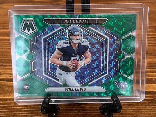 WILL LEVIS - 23' Mosaic Football - NFL Debut Rookie Card RC Green ...