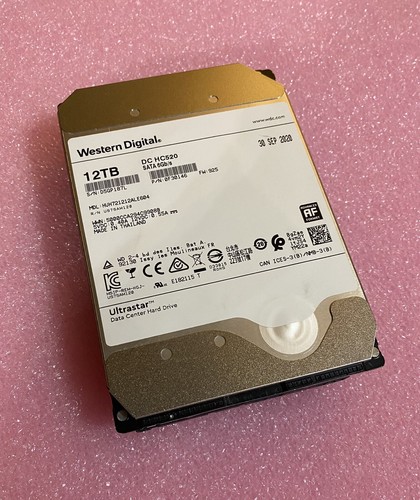 WD Ultrastar DC HC520 12TB SATA III 3.5" Data Center HDD ...