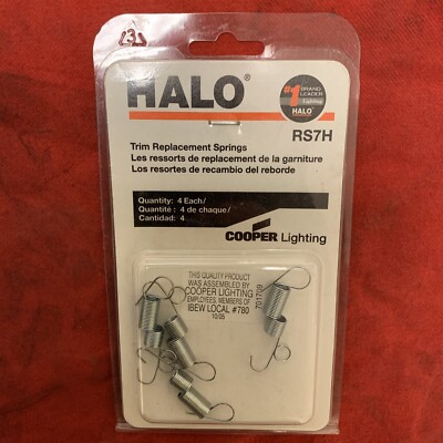 Halo RS7H Replacement Recessed Ceiling Light Trim Springs (4 In Each ...