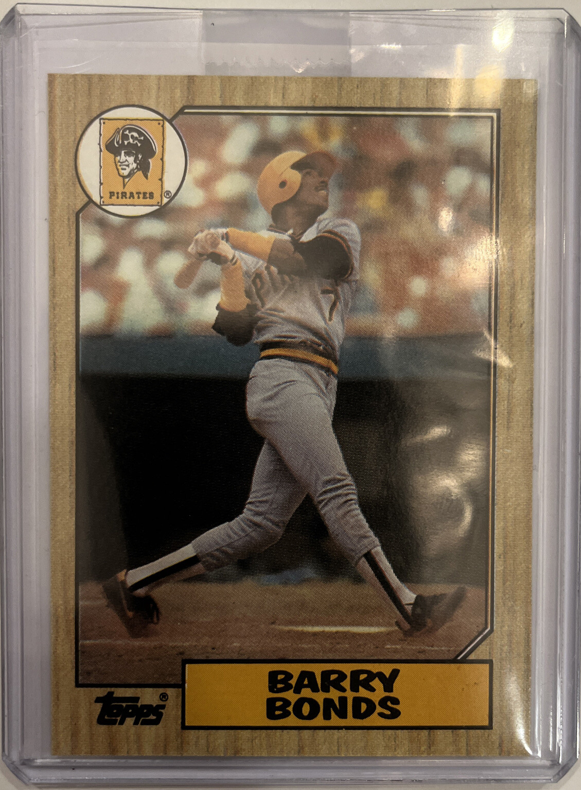 BARRY BONDS ERROR 1987 TOPPS CARD #320 BLANK BACK | eBay