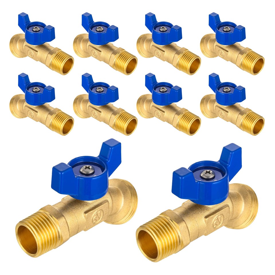 EFIELD 1/4Turn Male Spigot Outdoor Brass Valve 3/4" Or 1/2" NPT Inlet x ...