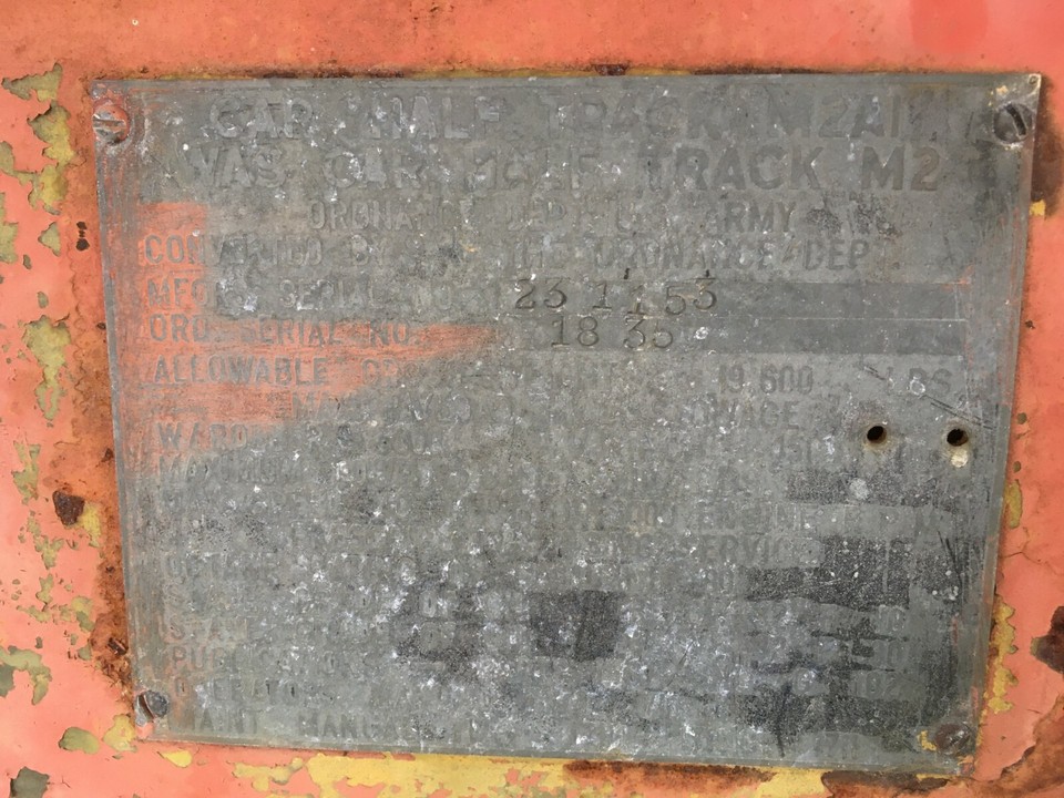 M2A1 halftrack parts truck for sale. G102. | eBay