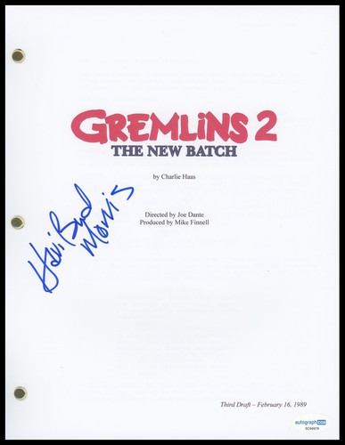 Haviland Morris "Gremlins 2: The New Batch" AUTOGRAPH Signed Script ...