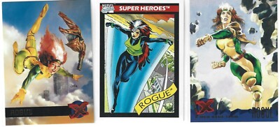 ROGUE - UNCANNY X-MEN (Marvel) NEAR MINT IMPEL 1990 / 1994 FLEER, cards ...