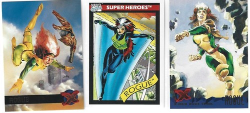 ROGUE - UNCANNY X-MEN (Marvel) NEAR MINT IMPEL 1990 / 1994 FLEER, cards ...