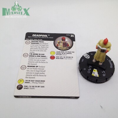 Heroclix Deadpool and X-Force set Deadpool #034c Rare figure w/card! | eBay
